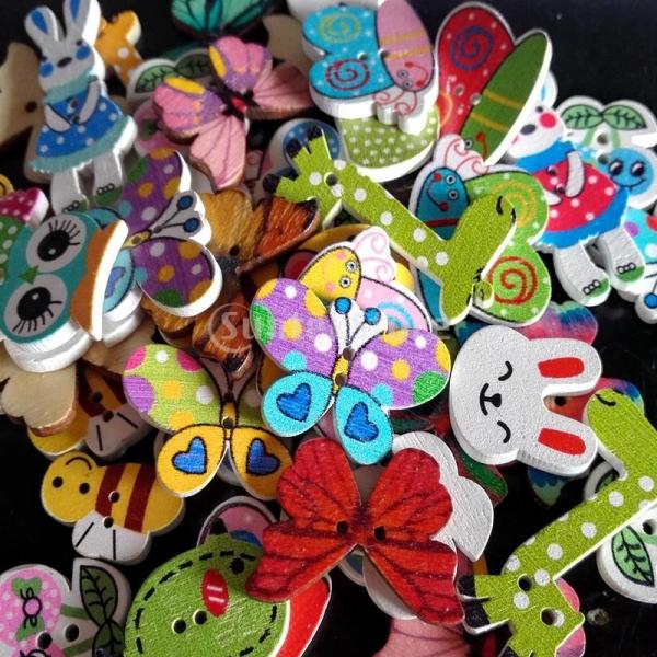 説明:真新しい100％と良質良いサイズで非常にかわいい、きれいに作られた、明るい色のボタン裁縫、編み物、人形の服のドレス作り、スクラップブッキング、cardmaking、装飾、ERCおよびその他の工芸品のプロジェクトのための理想的な多機能木...