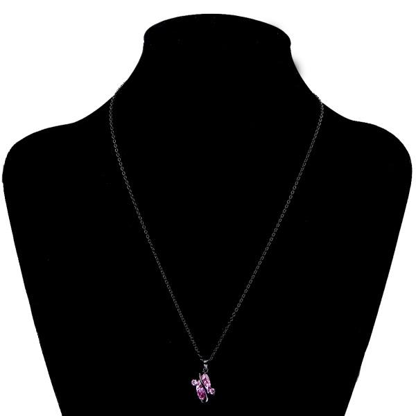 説明:ヴィンテージステートメントネックレスピンクの宝石用原石のペンダントチェーンネックレス素材:合金.人工宝石カラー:ブラックチェーン.ピンクPenant チェーンの長さ:約. 46センチメートル/ 18.1インチ(4センチメートル拡張チェ...