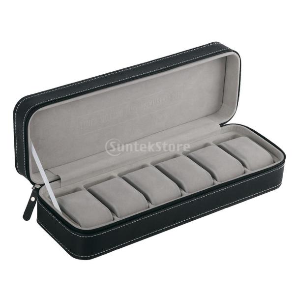 説明:ステッチラインで完成レザーレット、インテリアはグレーのベルベット。  6カフス、イヤリング、ブレスレット、その他のジュエリーアイテムの保管など、他のアクセサリーのためのスペースを確保するために取り外し可能な枕。 便利で、持ち運びやすく...