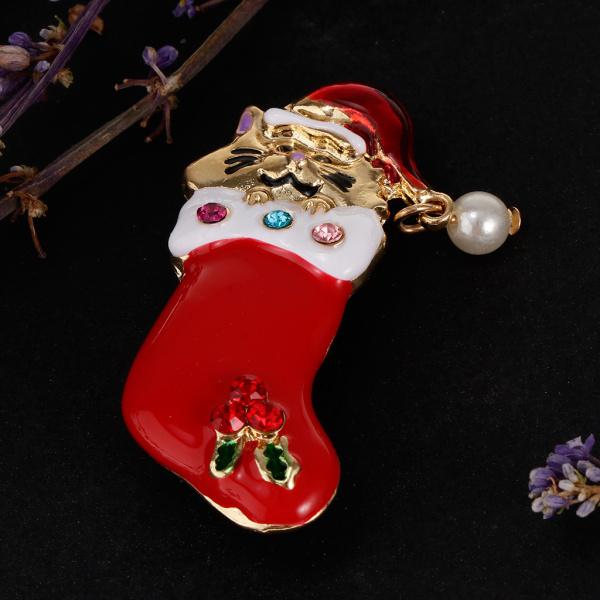 説明:材質:合金.ラインストーンエナメルと美しいクリスマスシリーズのデザインは.どんな服装にも最適な装飾です. ドレス.シャツ.ショール.セーターのラペルでカジュアルスタイルの服に簡単にマッチします. あなたの家族や友人のための素敵なクリス...