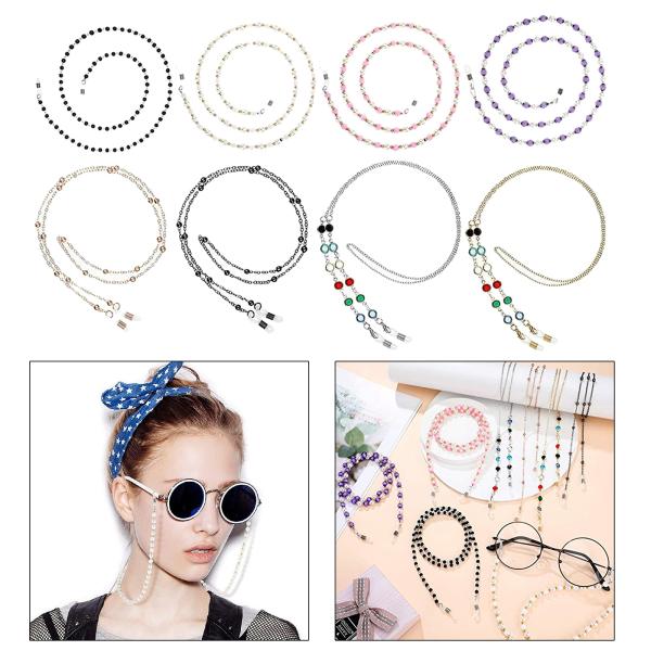 説明:パッケージに含まれている:あなたはほとんどのメガネフレームと腕に合うことができる多目的なコネクタと組み合わされて.さまざまな色とデザインで8個の眼鏡チェーンを受け取ります.さまざまなスタイル:ビーズサングラスストラップホルダーは.カラ...