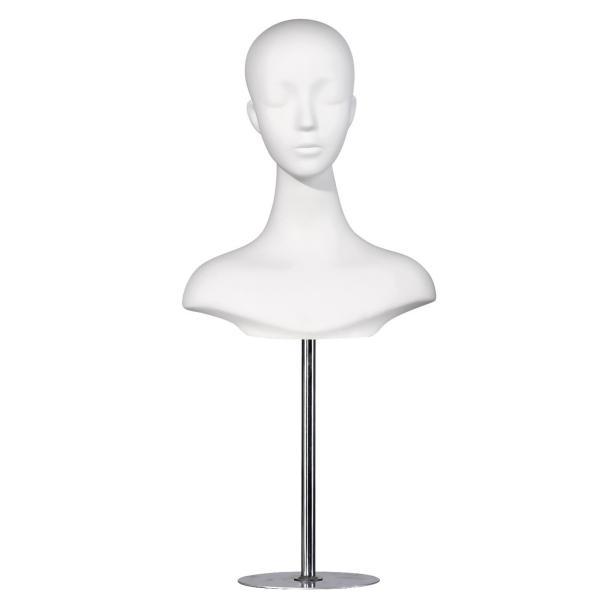 【製品概要】: サロンや店舗、ご自宅での展示に最適な、頭部から肩口までを美しく再現したディスプレイ用のマネキンです。【優れた機能】: ウィッグの型崩れを防ぐウィッグスタンドとしてだけでなく、帽子やヘアアクセサリーの保管にも幅広く活躍します。...