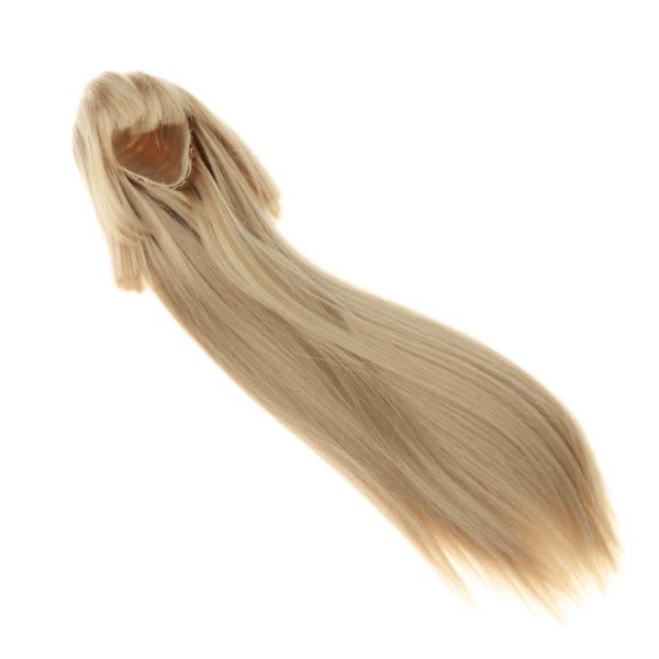 説明:BJDの人形DIYのアクセサリーを作るためのファッションの長い髪のかつらのヘアピース.同じサイズの1/3 BJDおよび他のボールジョイント人形に適合頭囲は約19-21cm / 7.48-8.26インチ.あなたの最愛の人形によく似合うで...