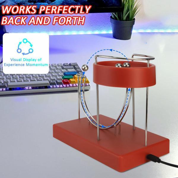 説明:[素材]デスクトップ装飾玩具はPP素材で作られており.軽量で耐久性があります.[装飾]永久運動おもちゃは.家の装飾.勉強や机の装飾アクセサリーなどに最適です.[機能]物理学おもちゃは.物理学への興味と探求を刺激するだけでなく.運動量と...