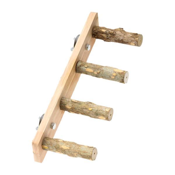 説明:[サイズ]: バードウッドラダーブリッジのサイズはコンパクトで.小型から中型の鳥が遊んで楽しむのに適しています. [素材]: 鳥用はしご止まり木は木製で.傷つきにくいです.木の自然な風合いが鳥にグリップ力を与え.くちばしや爪としても使...