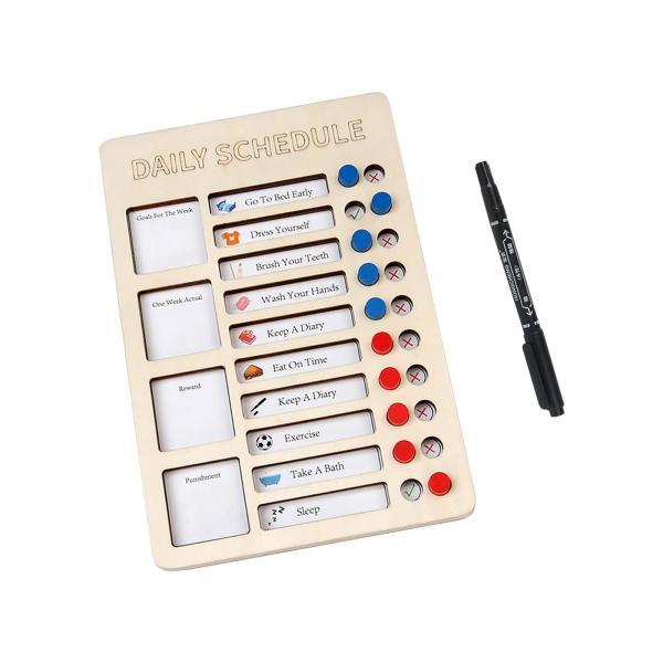 説明:[パッケージ内容]: 雑用ボード 1 個.毎日のタスク計画ボード.紙 3 枚.ペン 1 本が付属します.毎日の使用や交換に十分な量です.友人や家族と共有することもできます. [製品サイズ]: 当社の子供用日課スケジュールボードは約15...