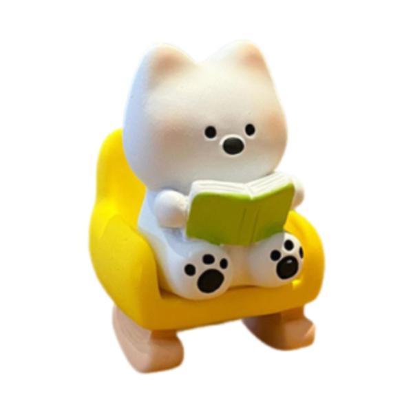 説明:[犬の置物]: 人工ウエストハイランドホワイトテリア犬の彫刻.子犬の飾り.家の彫刻の装飾.オフィスのデスクの犬の装飾[クリエイティブな装飾]: とてもかわいい動物の形をしたハイランドテリアの像は.自宅やオフィスの装飾に最適です. [素...