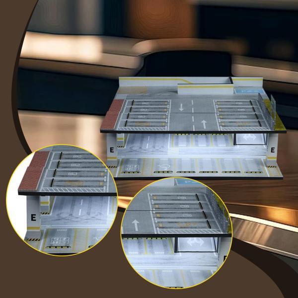 説明: [おもちゃの車の収納]: ミニチュアシーンモデルカーディスプレイケースは組み立てが簡単で.1/64スケールの車モデルの保管と展示に適しており.モデルを損傷から保護します. [プレミアム素材]: 駐車場シーンディスプレイボックスはプレ...