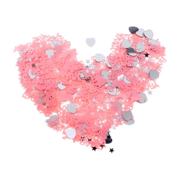 説明:材質：プラスチックスター、ウサギ、愛、赤ちゃんの混合形状パーティーの紙吹雪ベビーシャワー、イースターパーティー、ウェディングプロム用スーツホリデーギフトDIY工芸品にも適しています 14g / 0.49oz 仕様:赤ちゃんのサイズ：2...