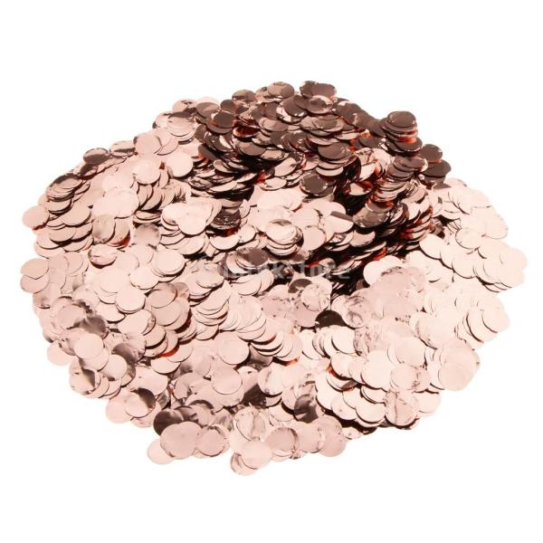 説明:ミニメタリック散布ラウンドテーブルの紙吹雪あなたのテーブルを飾り物として散らしたり、散らしたりするテーブル、招待状、ギフトバッグ、風船に色を付けるのが楽しい誕生日パーティーに最適、結婚式のお祝いの装飾材質：プラスチックサイズ：1 x ...