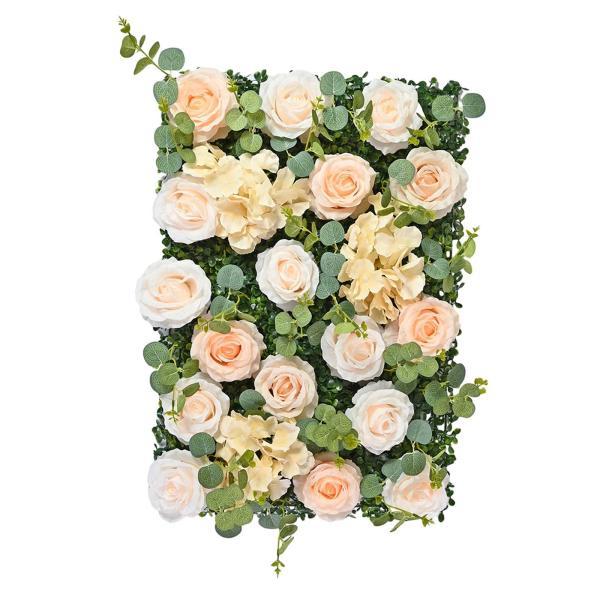 説明:[バラの花パネル]: 結婚式の背景.キンセアニェーラの装飾.子供部屋の装飾.バレンタインデーのディスプレイなど.リアルなバラの花のパネル.エレガントで素晴らしい.ウェディングパーティーのセンターピースの背景の花の装飾に最適です.[素晴...