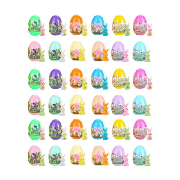 説明:[製品寸法]: イースターエッグのサイズは4cmx6cm/1.57インチx2.36インチで.小さな手で持って遊ぶのに適しています. [高品質素材]: ポリプロピレンで作られたこのイースターエッグは小さくて軽量で.簡単に開閉できるように...