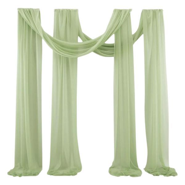 説明:[エレガントなウェディングアーチデコレーション]: このロマンチックなウェディングアーチシフォンシフォンテーブルランナーは.シンプルでモダンなデザインが特徴で.結婚式の背景の中心となります[プレミアム品質素材]: から作られています....