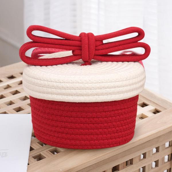 説明:[素材]: この蓋付き編みバスケットは綿製で.柔らかい質感と快適な感触を提供します[多目的]: この収納バスケットは.化粧品やおもちゃなどのさまざまな小物の保管に使用できます.デスクトップをきれいに保つのに役立ちます[装飾]: このク...