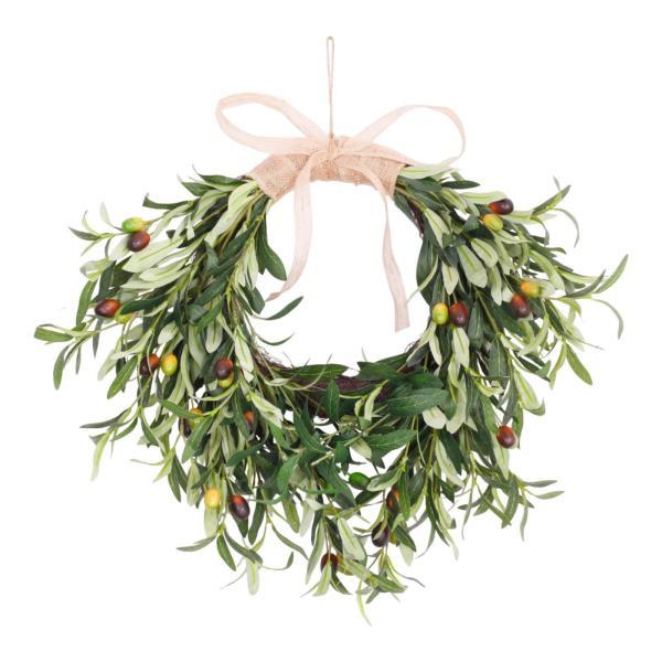 説明:[素材]: 高品質のプラスチックとシルク生地で作られたこの人工オリーブの葉とフルーツのリースは.長持ちするように設計されており.時間が経ってもしおれることなく外観を維持します. [お手入れ簡単]: 一年中.お手入れ不要で新鮮なリースの...