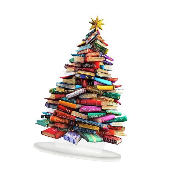 説明:[お祝いの2Dアクリルブッククリスマスツリー]: カラフルで平らなアクリル装飾は.机.棚.テーブルにホリデーの雰囲気を添えるのに最適です. [アクリル素材]: 耐久性とモダンなデザインを兼ね備えたアクリル製のこの卓上オーナメントは.美...