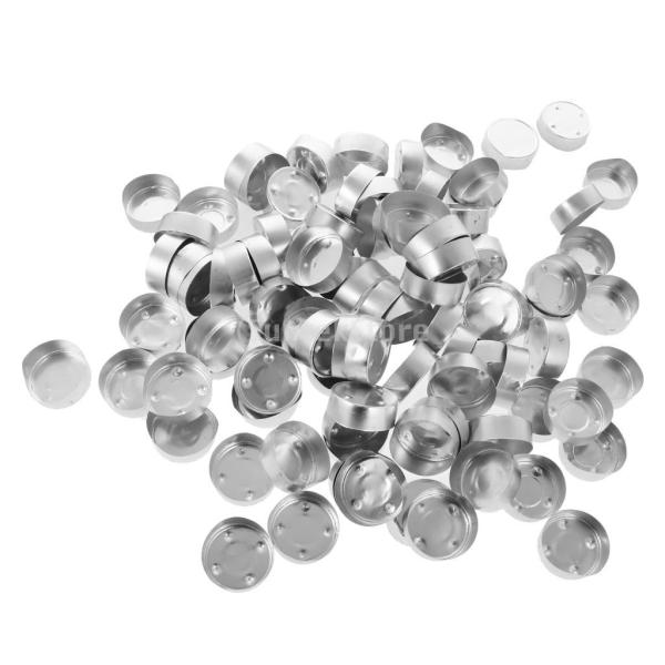 説明:アルミティーライト空のケース美しいティーライトを作ることができますキャンドルホルダー、ティーウォーマー、タルト、食品ウォーマー、奉納のためのパーフェクト容易に変形仕様:材質：アルミニウムサイズ：1＃3.8x1cm / 1.5x0.4i...