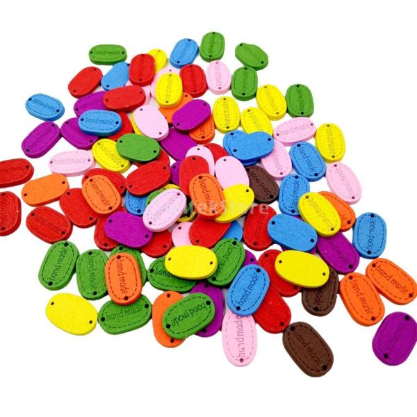 説明:良いサイズで非常にかわいい、きれいに作られた、明るい色のボタン裁縫、編み物、人形の服のドレス作り、スクラップブッキング、cardmaking、装飾、ERC及びその他の工芸品のプロジェクトのための理想的な多機能木製ボタン、 材質：木製サ...