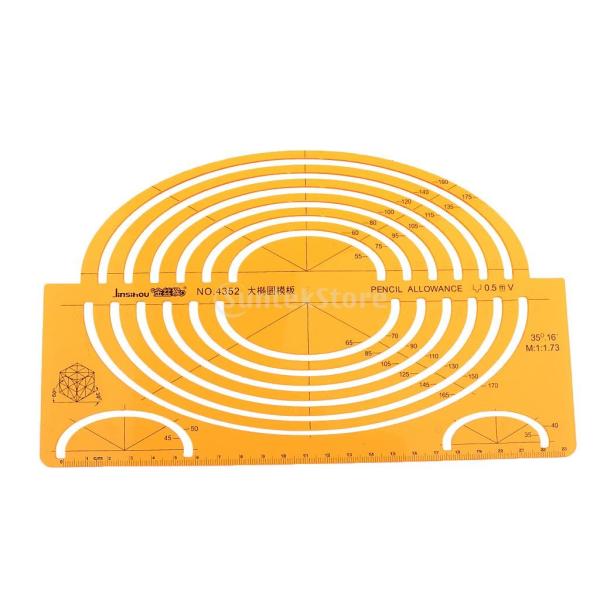 説明:半透明の大きな等尺性楕円テンプレート.45から50/65から170/55から175までの等尺度で5つの等角楕円を5回ずつ.寸法は半分に示されており.主軸に並んでいます.寸法は等尺性軸を指す.学生のための良い贈り物.仕様:材質:プラスチ...