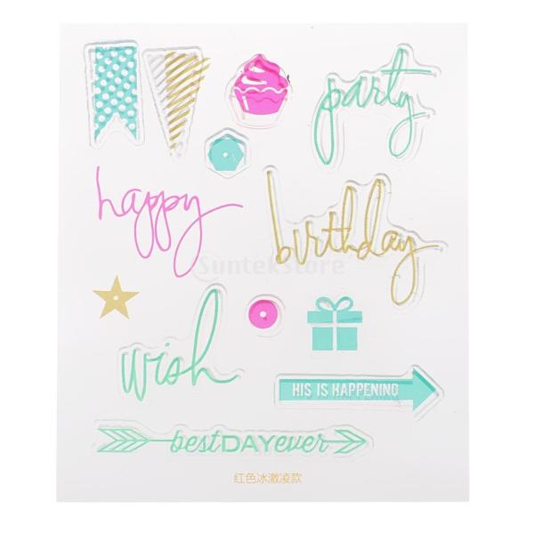 説明:シリコーン素材でできており、健康で、あなたの肌を刺激しません。 ソフトで質感があり、DIYに簡単、ホリデーカードの作成、装飾、フォトアルバムのスクラップブッキング、ノートブックや日記の装飾、ギフトタグに最適異なるパターンとデザインで利...