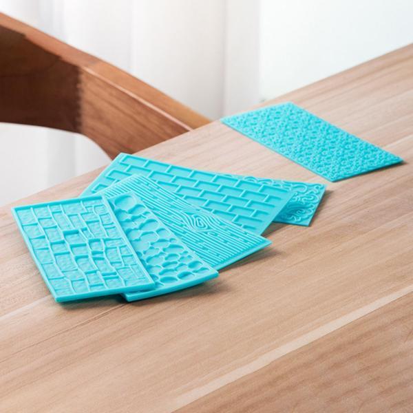 説明:パッケージには.6ピースの青い印象マット.さまざまなパターンが含まれています:樹皮.花.レンガの壁.石の壁.石畳.それぞれの青いカビは約14.2x7CM / 5.59x2.76インチです.柔軟なシリコン製.お手入れが簡単で.フォンダン...