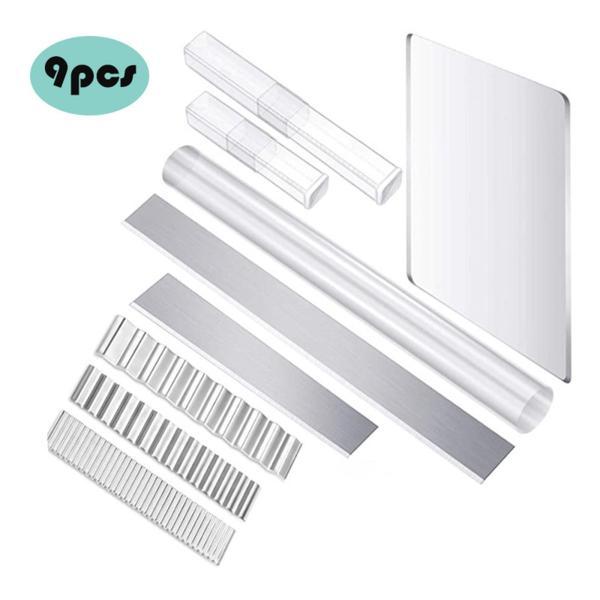 仕様:素材:アクリル色:クリアパッケージに含まれるもの:3x異なるサイズのウェーブブレード2x異なるサイズのストレートブレード1xアクリルスティック1xプレスドマッドプレート2xプラスチックボックス...