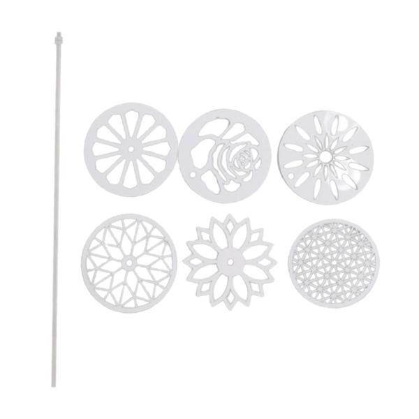 仕様:材質:アクリルステンレス鋼カラー:ホワイトサイズチャート:丸型テンプレート直径:6.8cm / 2.68inch(オプション)正方形のテンプレート側面の長さ:5.9cm / 2.32inch(オプション)パッケージに含まれるもの: 6...