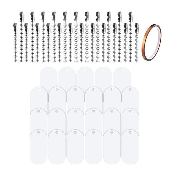 説明:メイキングキット: アクリルペンダントボードセットには.25枚の昇華アルミニウムシート.25枚のビーズチェーン.厚さ3mmの耐熱テープが付属し.豊富な量でペンダント製作やDIYクラフトプロジェクトのニーズを満たします.精巧な職人技: ...