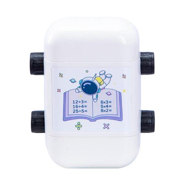 説明:デザイン: このローラー デジタル ティーチング スタンプは.100 以内の乗算と除算用のダブル ヘッドで設計されており.柔軟に調整できます.性能:ローリングデザイン.ランダム出題.各ローラーに10個の数字.複数の配置で数字を交換でき...