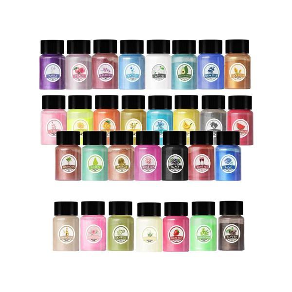 説明:[鮮やかな色]: 真珠光沢のあるマイカパウダー.ミックスアンドマッチ.各色20ml.芸術的な効果.[繊細で滑らか]: 彼のマイカパウダー顔料はゴージャスなマイカパウダー染料を提供し.溶けて石鹸素材に付着し.独自のアートを簡単に作成でき...