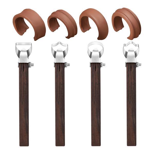 説明:[素材]: この陶器ハンドル作成ツールセットは高品質の木材で作られており.耐久性と長寿命を保証し.頑丈で耐久性があります.[パッケージ内容]: パッケージにはカップハンドルの作成に使用される4つの陶器ツールが含まれており.粘土彫刻.修...
