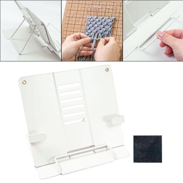 説明:[素材]: マクラメボードスタンドはステンレス鋼素材で作られており.耐久性があり頑丈で.長期間使用できます.[調整可能]:45度から60度までの角度で6つの調整可能な設定があり.より快適な製織体験を提供します.[多用途]: アームスパ...