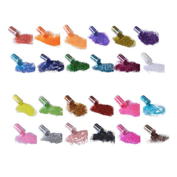 説明:[24色]: メイクアップ用グリッターには.24色のグラデーショングリッタースパンコールのセットが含まれており.創造的な努力に幅広いオプションを提供します.[素材]: 樹脂樹脂ゲルで作られており.メイクアップ用のグリッターはあなたのプ...