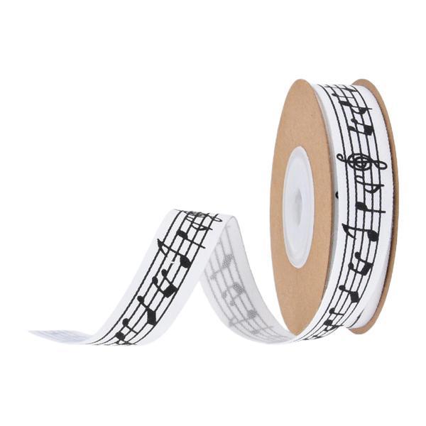 説明:[PACKAGING RIBBON]: ギフトバッグ.バッグ.衣類などを飾るために使用できるクリエイティブな音符装飾リボン.上質で美しい[高品質素材]: リボンは高品質のコットン素材と高品質で長時間の使用で作られています[多目的]ギフ...