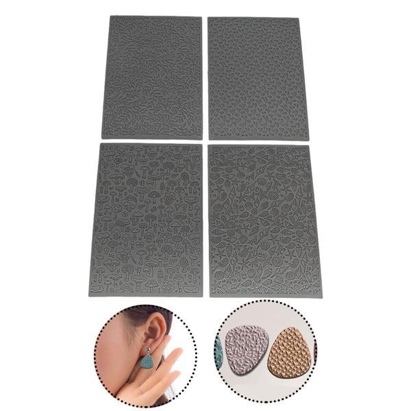 説明:[多用途のクラフトツール]: このエンボスプレートセットは.ポリマー粘土に複雑なテクスチャを作成するのに最適で.ユニークなイヤリングやその他のポリマー粘土プロジェクトを作成するための必須ツールです. [素材]: プラスチック製のこのポ...