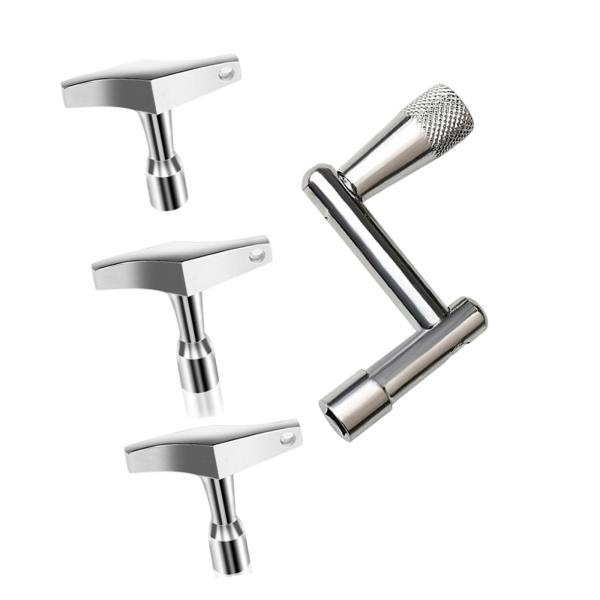 説明:[プロ仕様のドラムハードウェアツール]:ドラムキーは.ドラムレッグ.スタンド.ハイハットスタンドなどのドラムセットのハードウェアの調整と固定用に設計されています.四角いヘッドデザインにより.ドラムハードウェアの四角いネジ穴にしっかりと...