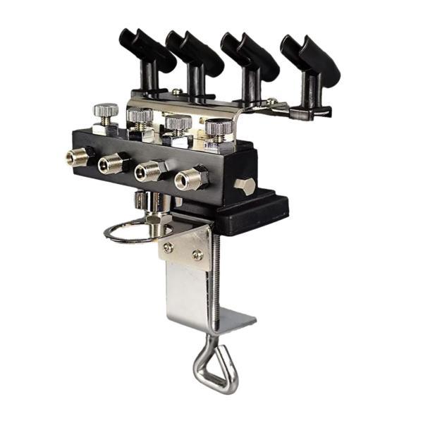 説明:[多用途エアブラシホルダー]: このクランプ式エアブラシホルダーは.最大4本のエアブラシを一度にしっかりと保持するように設計されており.模型塗装愛好家にとって欠かせないツールです. [調整可能な空気圧制御]: 8方向スプリッターと調整...