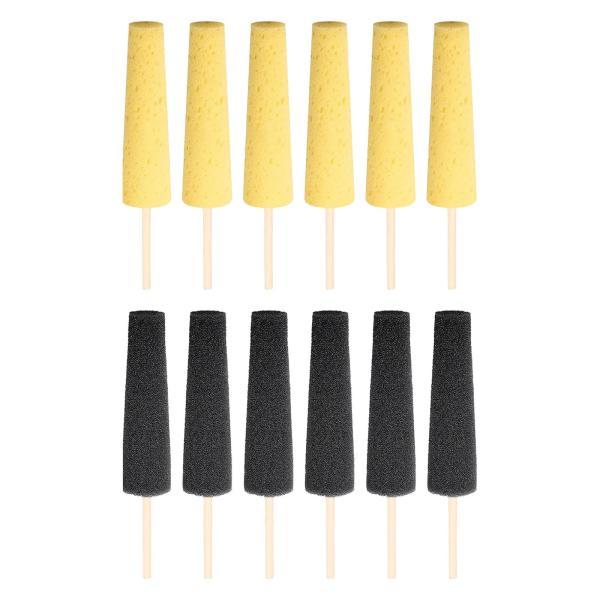 説明:[プレミアム素材]: セラミック投げ棒は高級スポンジと木材で作られており.軽量で壊れたり曲がったりしにくく.再利用可能で長期間使用できます. [使いやすい]: 滑り止め木製ハンドル付きの実用的な粘土陶器スポンジは.快適で握りやすく.ス...