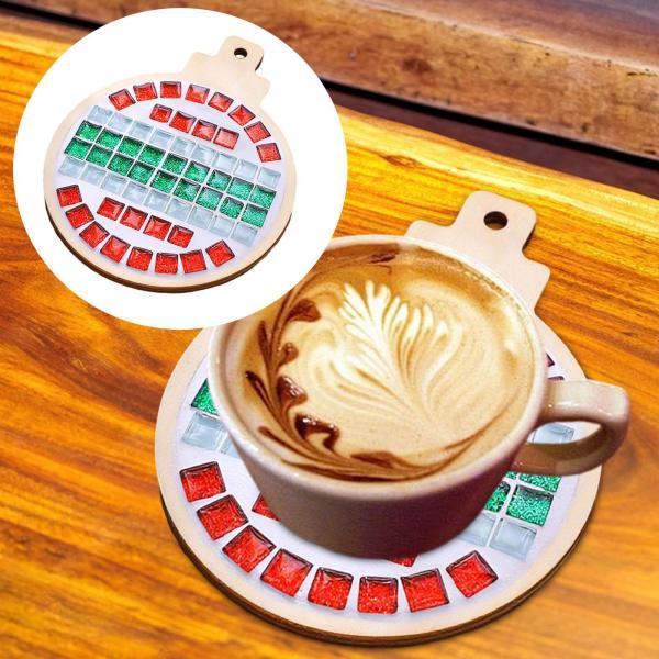 説明:[完全なDIYキットには必要なすべての部品が含まれています]: 木製コースターベース.様々な色のモザイクタイル.ラテックス接着剤.クリーニングスポンジ.グラウトパウダー.ボウル.スプーンでシームレスなクラフト体験を実現します. [初心...