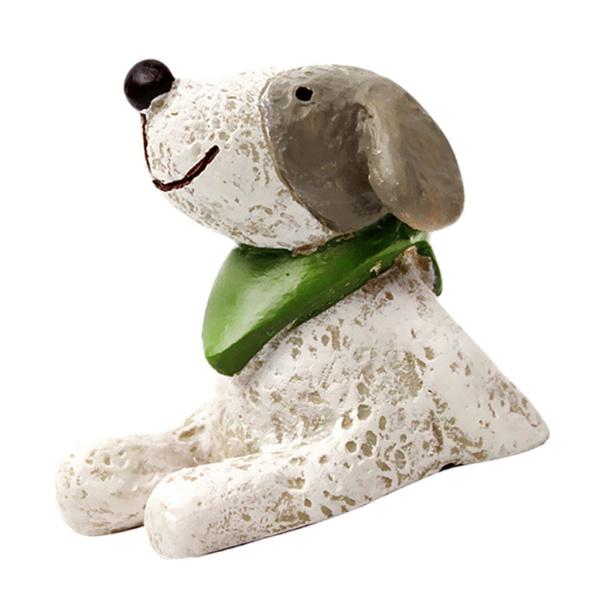 説明:ミニチュア置物妖精ガーデン飾りドールハウス植木鉢妖精の装飾非常にかわいい小さなかわいい犬.苔のミクロの風景.多肉植物.鉢植えの他のさまざまな装飾的な柵に適しています小さな装飾的なガーデニングに最適なかわいい植物のガーデニング小道具樹脂...