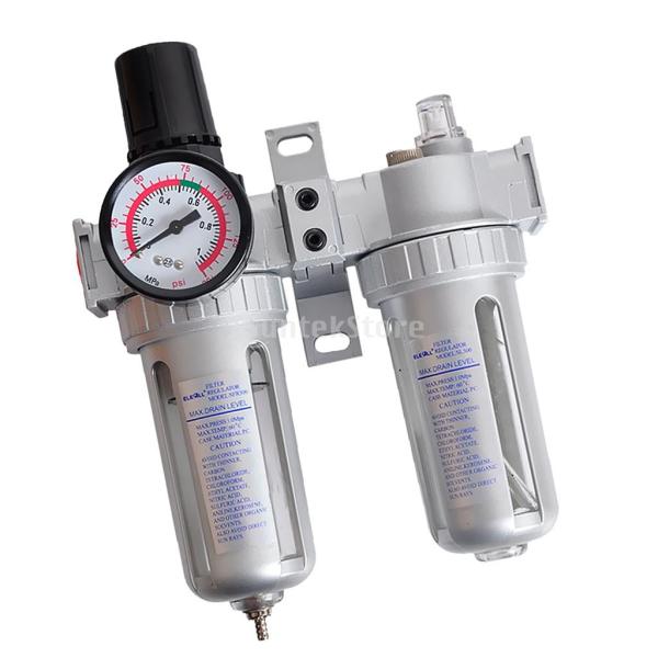 説明:あらゆる種類の圧縮空気ツールおよび機器に適切に空気を準備するフィルターは固体粒子を除去し、圧縮空気で凝縮させるステップレスレギュレータにより、広い範囲の流量で正確に空気圧が維持されますマイクロフォグ・ルブリケータは、適切な割合で作業用...