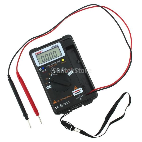 仕様:材質:プラスチックサイズ:約80x120x20mm / 3.15x4.72x0.79インチ周波数:1Hz〜10MHz 容量:10pF〜4000uF *  ACボルト:0.1mV〜750V 直流電圧:0.1mV〜1000V 抵抗:0.1...
