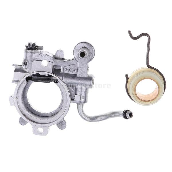 説明:新しいチェーンソー部品.オイルポンプ.ウォームギア.スプリングセットプラスチック製の金属材料で作られ.100%真新しいと高品質. 新しいアフターマーケットキャブレター部品.屋外ガーデンヤード芝刈り機チェーンソーに最適です.  STIH...