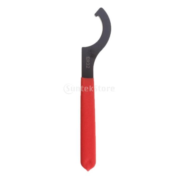 説明:モデル:ER32フック材質:高炭素鋼サイズ(縦×横):約20.5x0.5cm / 8.07x0.20インチ ERチャックナット用スパナフックレンチ耐久性.耐摩耗性.耐久性.滑り止めカバー付き仕様:レンチ色:ブラック表紙の色:赤パッケー...