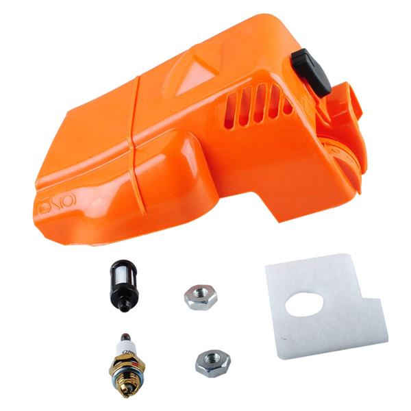 説明:Stihlに適合:MS170 MS180チェーンソー交換OEM＃:1130 140 4709.1130 124 0800.1123 664 0501バンパースパイク.燃料フィルター.スパークプラグ.バーナットが付属高品質のチェーンソー...