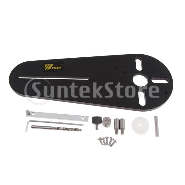 説明: DIY用品：木工アプリケーション：ウッドワーキングツール型番：サークルカッティングジグハンドトリマーウッドルーターに最適インストールが簡単で便利、耐久性仕様:素材：その他長さ：325mm / 12.8インチ厚さ：10mm / 0.4...