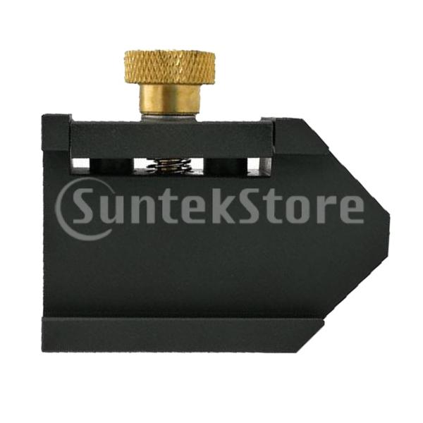 スチール定規位置決めブロック木工マーキングポジショナー。ルーラーストップを使用すると、スチールルールを精密マーキングツールに変換できるようになりましたシングルマシンのローレット加工された真鍮製ノブにより、深さ、平行度、直角度を素早く調整でき...