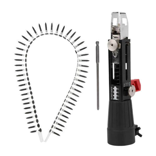 仕様:アイテムタイプ:自動チェーンネイルガン材質:アルミニウム合金アプリケーション:電気ドリルタイプ:ドリルアタッチメント色:黒サイズ:約:ビット長:16.5cmヘッド径:5mmテール径:6mmサイズチャート: 239x70mm /9.41...