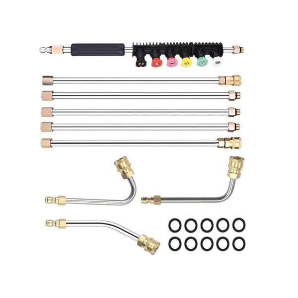 説明:[6つのノズルヘッド]: 異なるスプレー角度(0.15.25.40.65度)で.あらゆる清掃作業に使用できます. [3つの異なる給水方法]: 30度.90度.120度のアークロッド設計.曲がったロッドは手の届かない場所での使用に便利で...