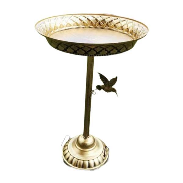 説明: bersatile]:このバードバススタンドを屋外の庭の芝生??の上に置くことができます.鳥を引き付けるために水や食べ物を保持することができますプレミアム素材]:屋外の鳥の餌箱は鋳鉄製で十分に重い.壊れやすく.悪天候に耐えることがで...